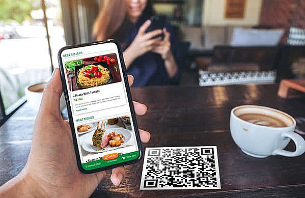 QR code digital menu